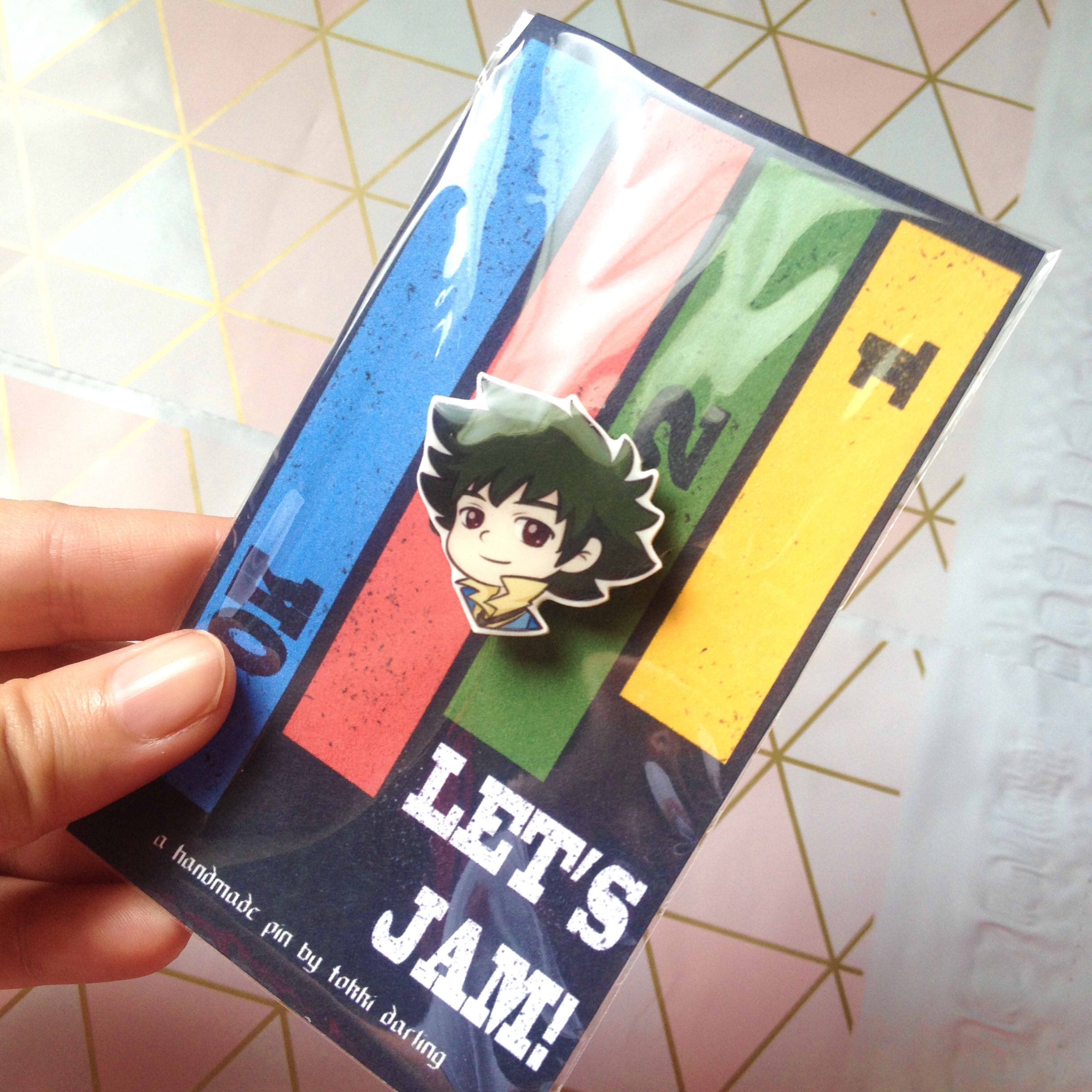 LET US JAM Spike Pin | Etsy