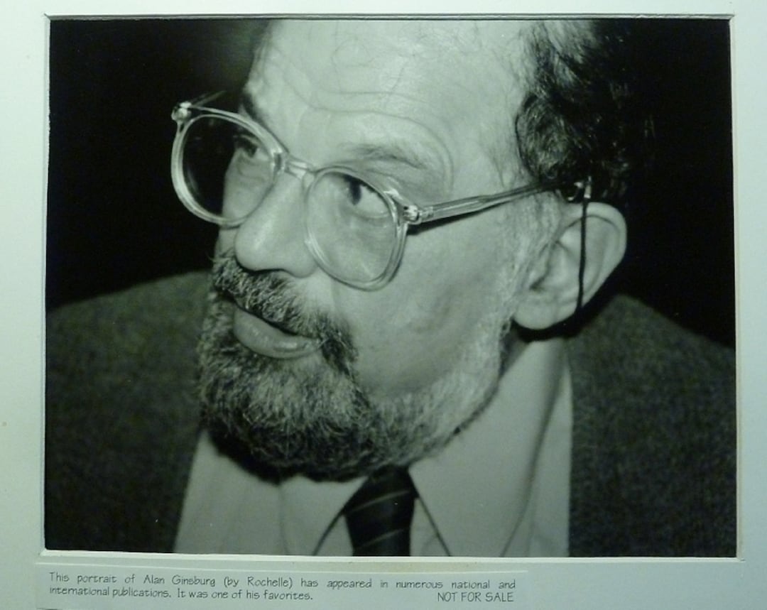 Alan Ginsberg - American Poet and Writer - Original 8" X 10" Black ...