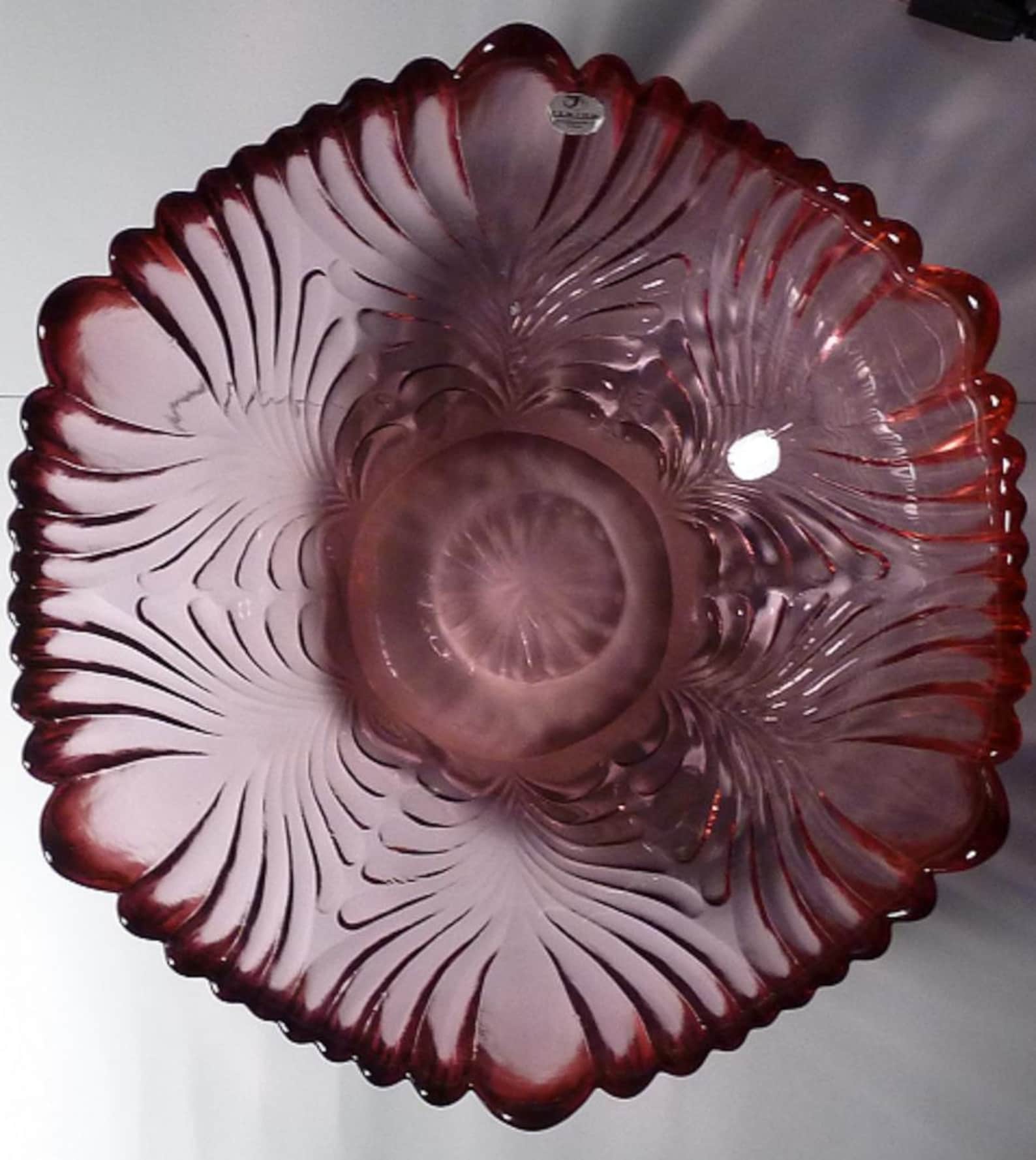 Fenton 9 Beauty Pattern Glass Bowl Light Purple - Etsy