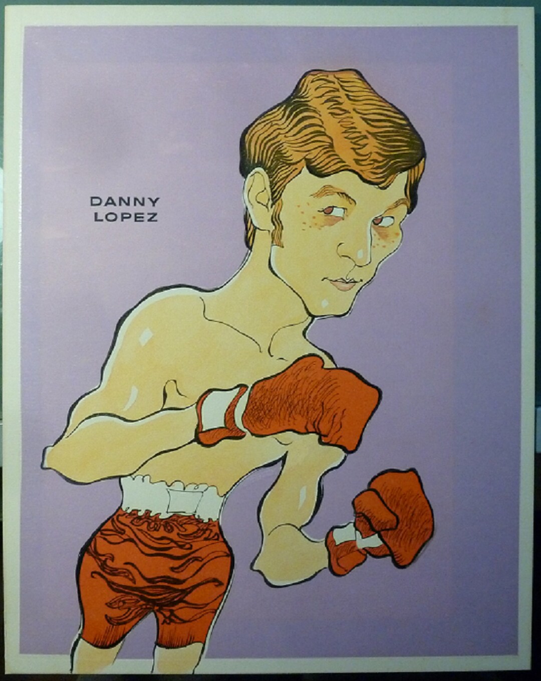 Danny "little Red" Lopez - Vintage Unique One-of-a-king Original Boxing ...