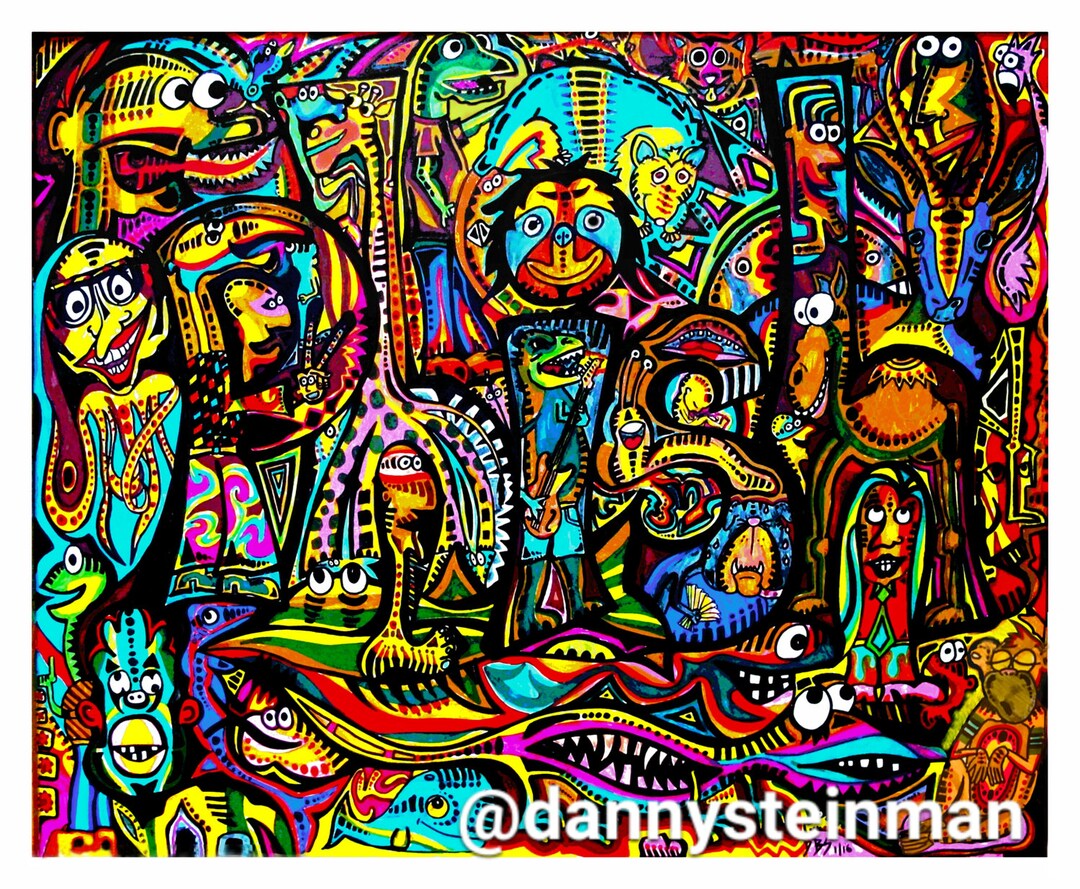 See the Zoo 14 X 17 Psychedelic Art Poster Print - Etsy