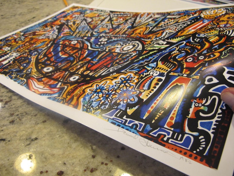 Ween Boognish Psychedelic Art Poster Print Born Brown 14 X 20 - Etsy