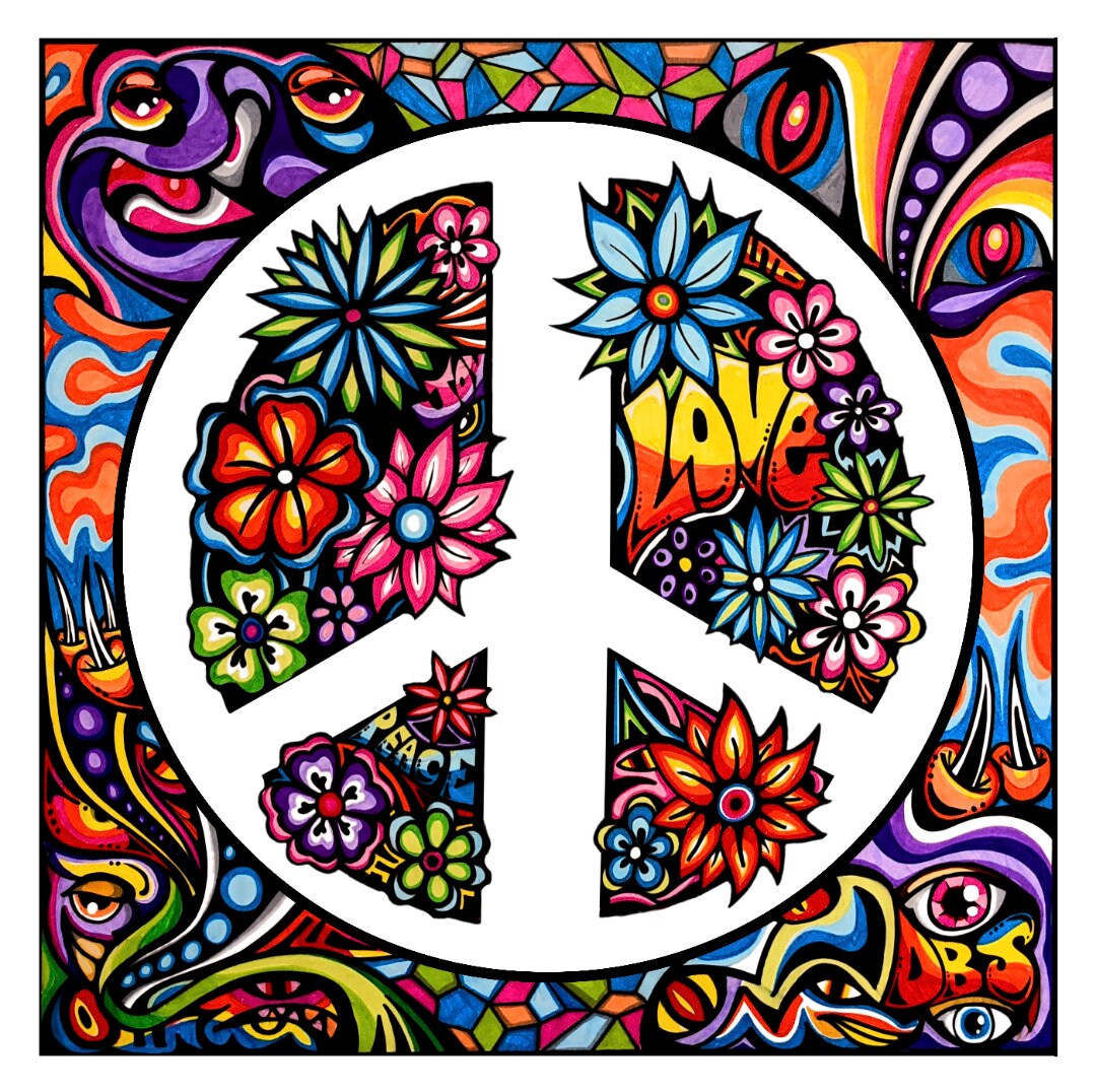Peace Prints 14" X 14" SIGNED PRINTS - Etsy