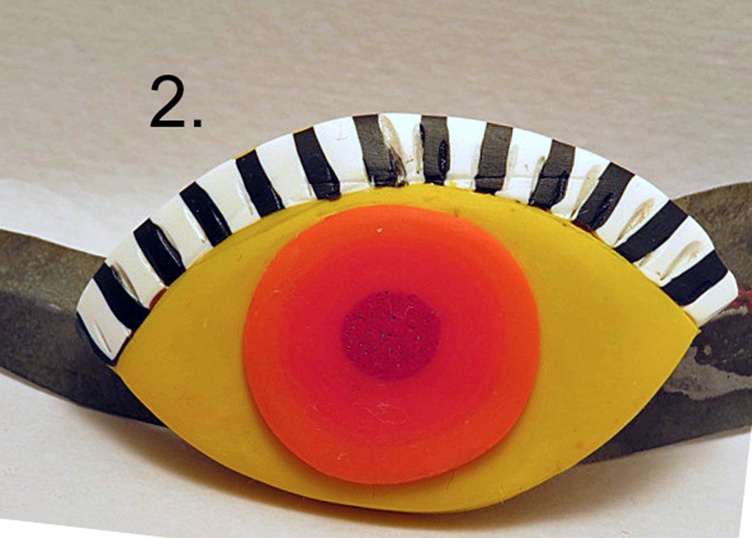 Brooches. Eye Brooches in Three Colour Variations. Unique Hand-formed ...