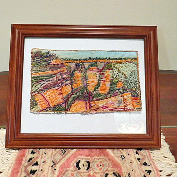 Embroidered Postcard - Etsy