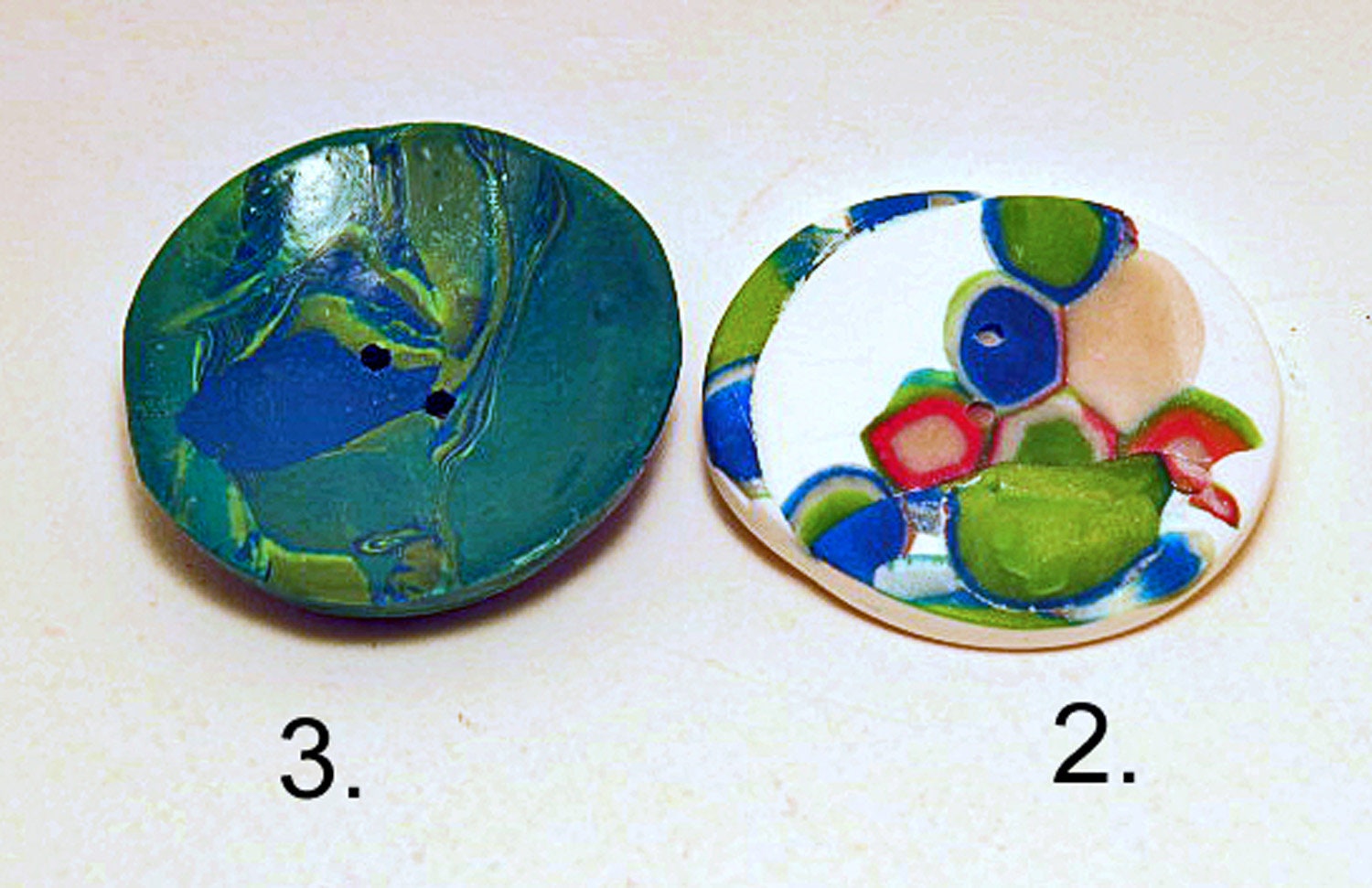 Buttons. Large Round Buttons. Unique Hand Made Decorative Buttons for ...