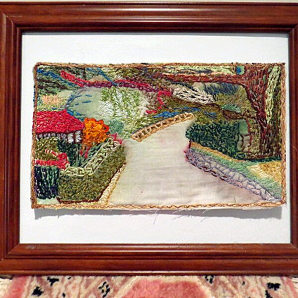 Embroidered Postcard - Etsy