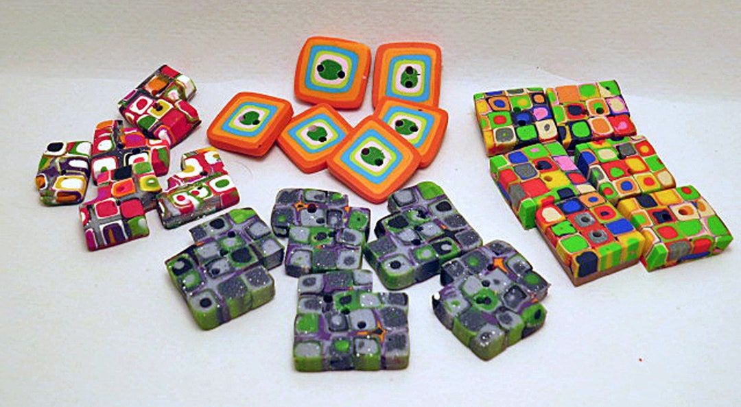 Buttons. Collection of 4 Button Designs. Bright Colourful Buttons With ...