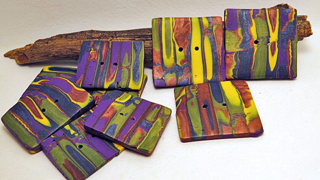 1/2 PRICE BUTTON SALE. Buttons. Rectangular and Square Striped Buttons ...
