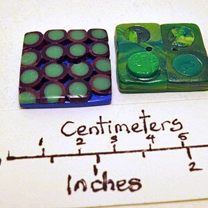 Buttons. Square Buttons With Unique, Bright Designs. Raised Designs ...