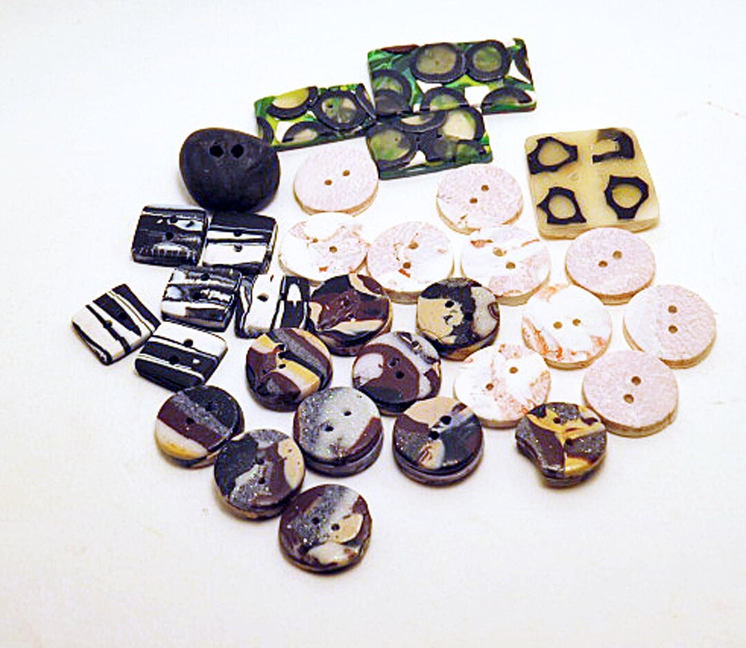 Good Value Buttons. Unique Hand Made Set of Buttons Sold as a Pack ...