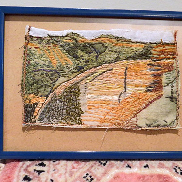 Embroidered Postcard - Etsy