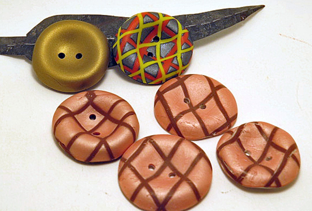 Buttons. Large Round Donut Buttons. Unique Hand Made Buttons for ...