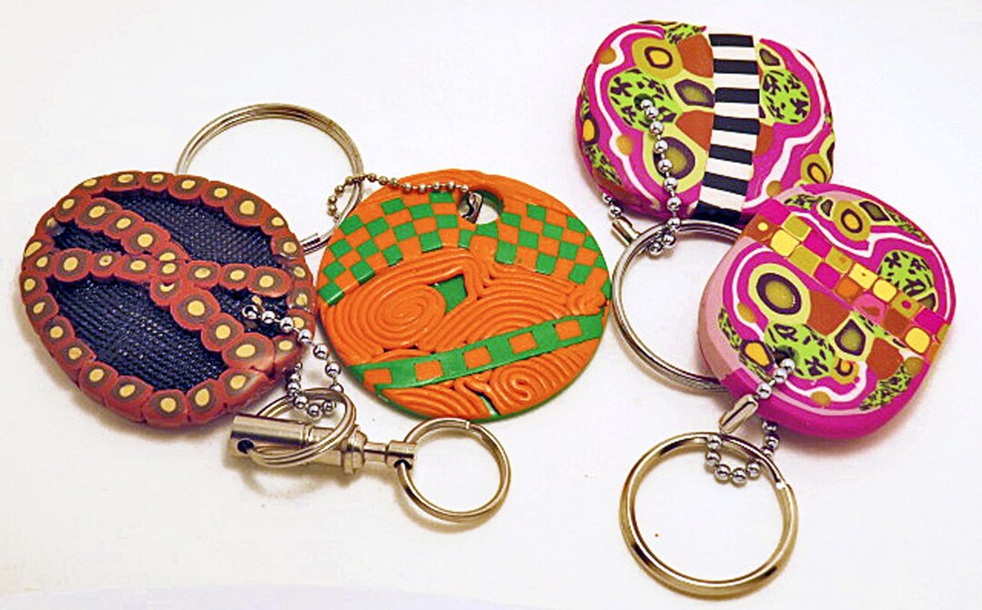 Key Rings. Unique Hand Made Key Rings. Bright and Fun Designs. - Etsy