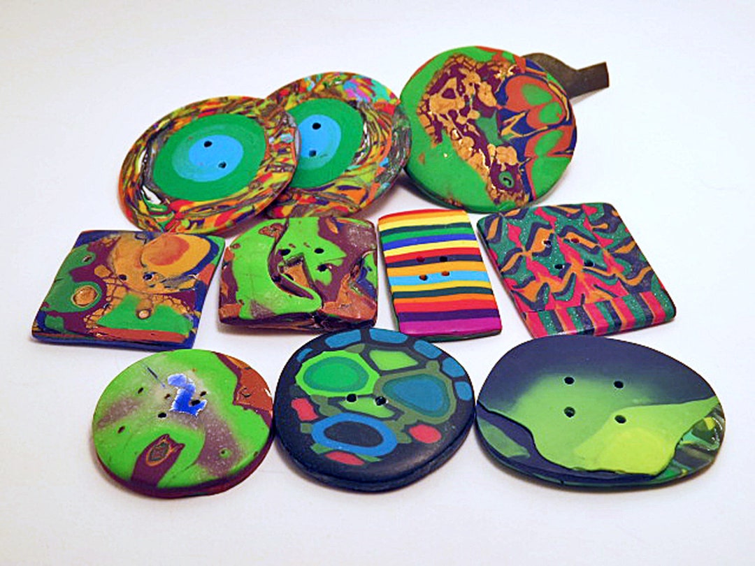 Buttons. Large Decorative Buttons Made in Distinctive Styles. Unique ...