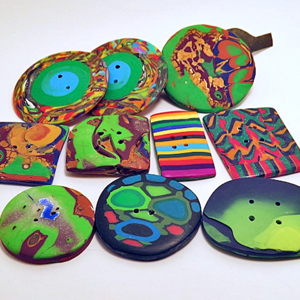 Large Floral Buttons - Etsy