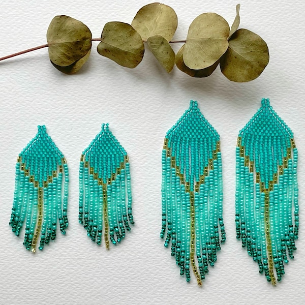 Beaded Earrings - Etsy