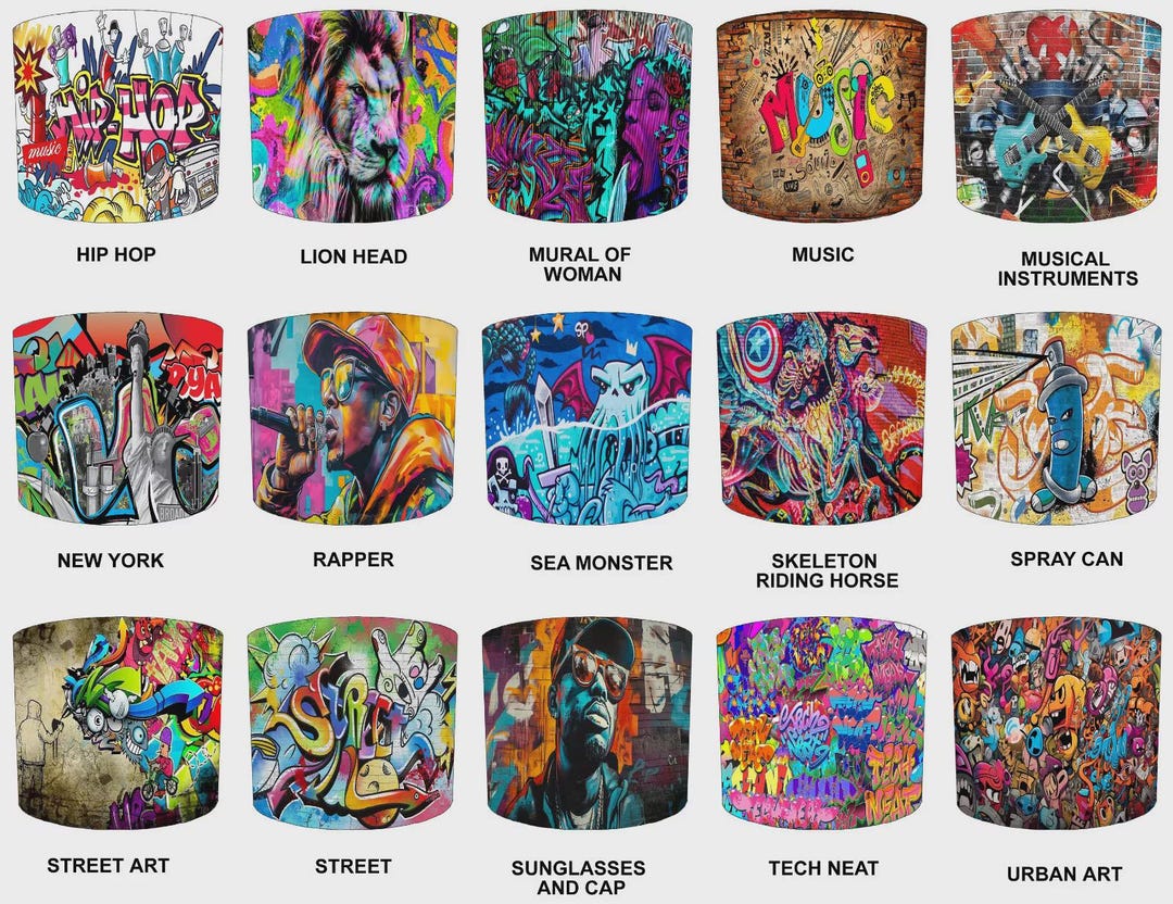 Urban Graffiti Wallpaper Lampshades Graffiti Wall Murals Graffiti ...