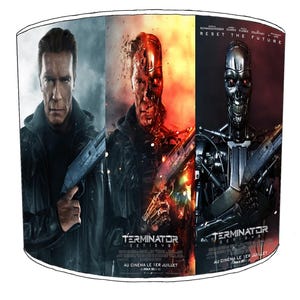 The Terminator Arnold Schwarzenegger Drum Lampshade for Ceiling Light ...