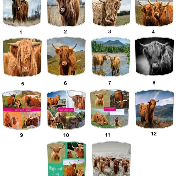 Highland Cow Bedside Lamp - Etsy