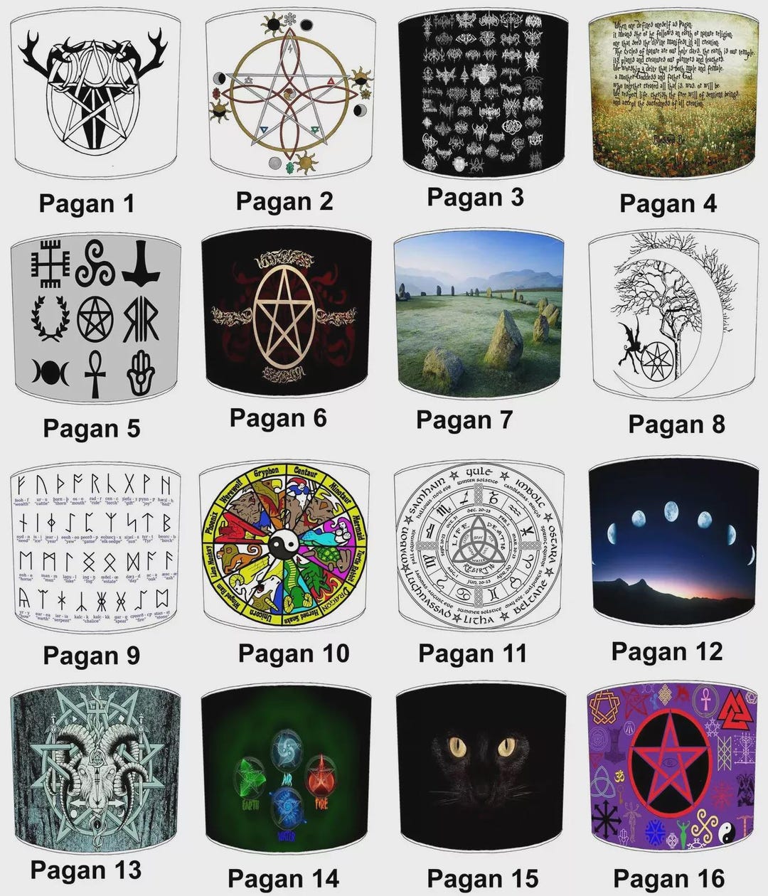 Medieval Pagans Wicca Gothic Wallpaper Wall Murals Posters Cushions ...