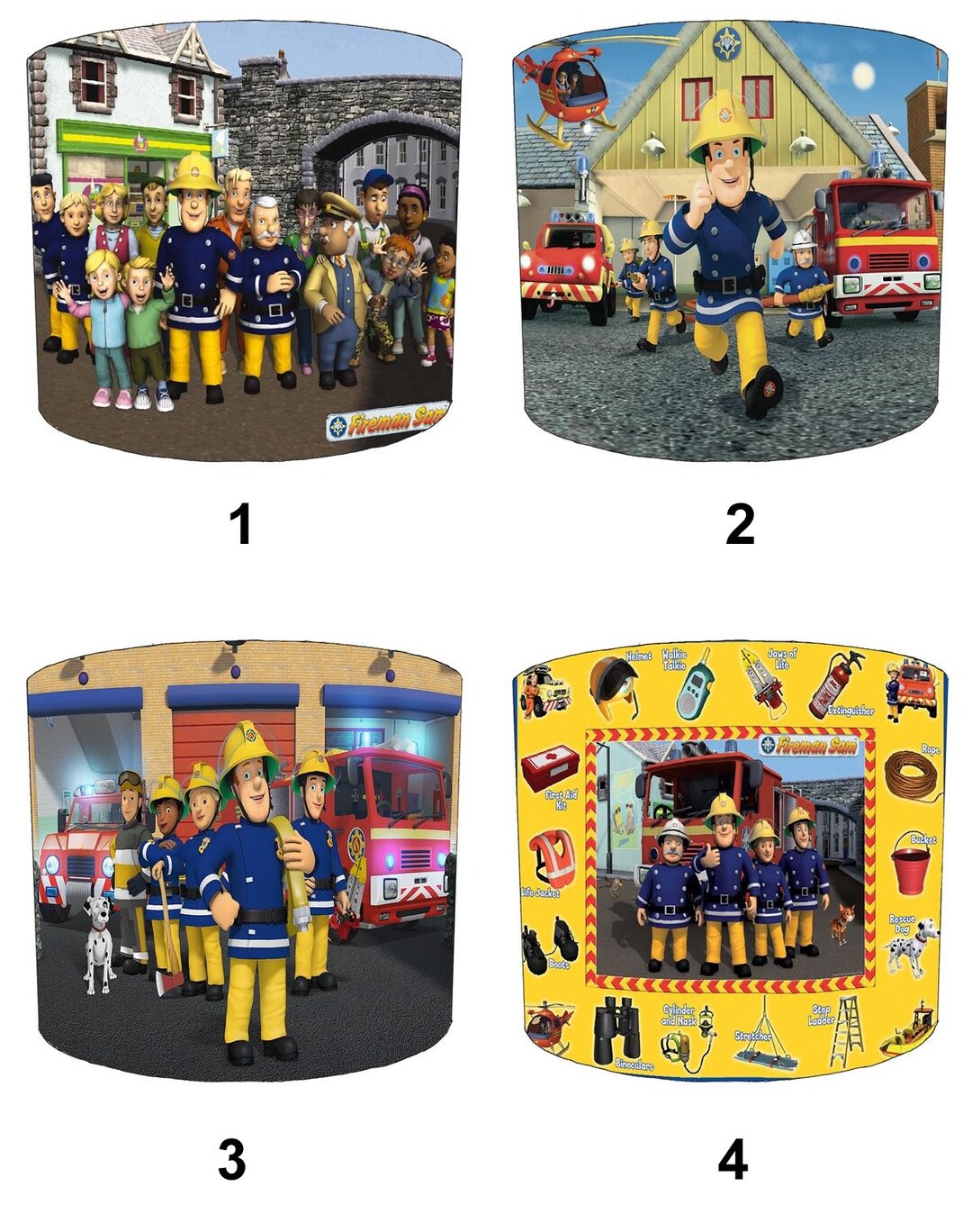 Fireman Sam Lampshades Wallpaper Wall Art Murals Duvets Bedding Sets ...