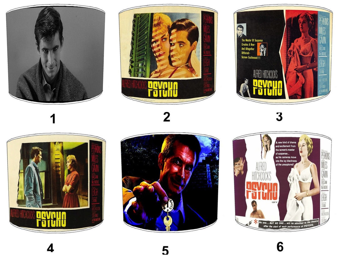 Psycho Film Drum Lampshade for Ceilng Light Pendant Table Lamp Bedside ...