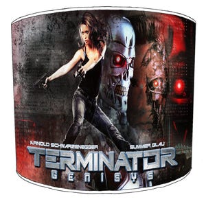 The Terminator Arnold Schwarzenegger Drum Lampshade for Ceiling Light ...