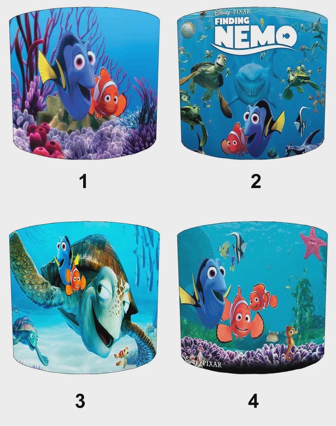 Finding Nemo Drum Lampshades: Kids Room Decor, Handmade for Hanging ...