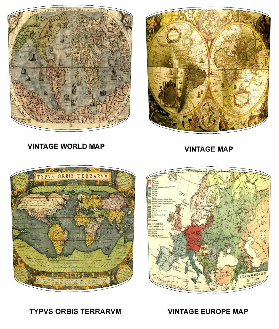 Vintage World Maps Wallpaper Lampshades World Maps Wall Murals World ...
