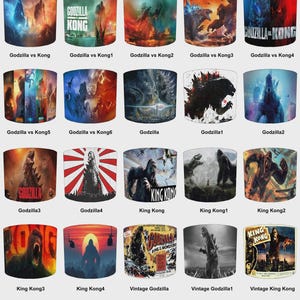 King Kong Vs Godzilla Lampshades Wall Murals Art Wallpaper Duvets ...