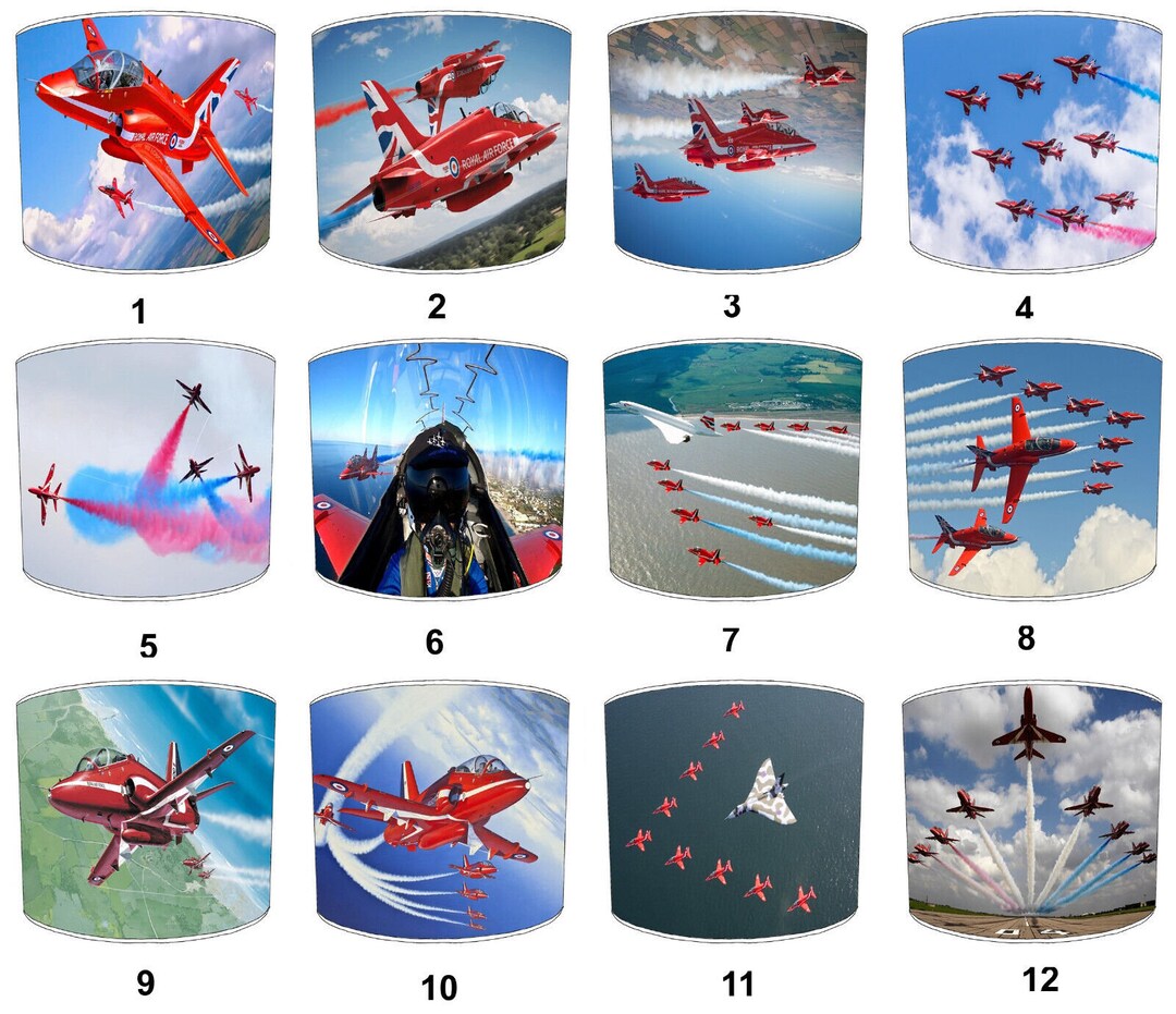 RAF Red Arrows Planes Wall Art Murals Cushions Duvets Bedding Sets ...