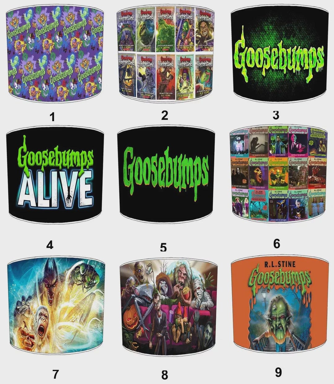 Goosebumps Lampshades Wallpaper Posters Wall Art Murals Cushions Duvets ...