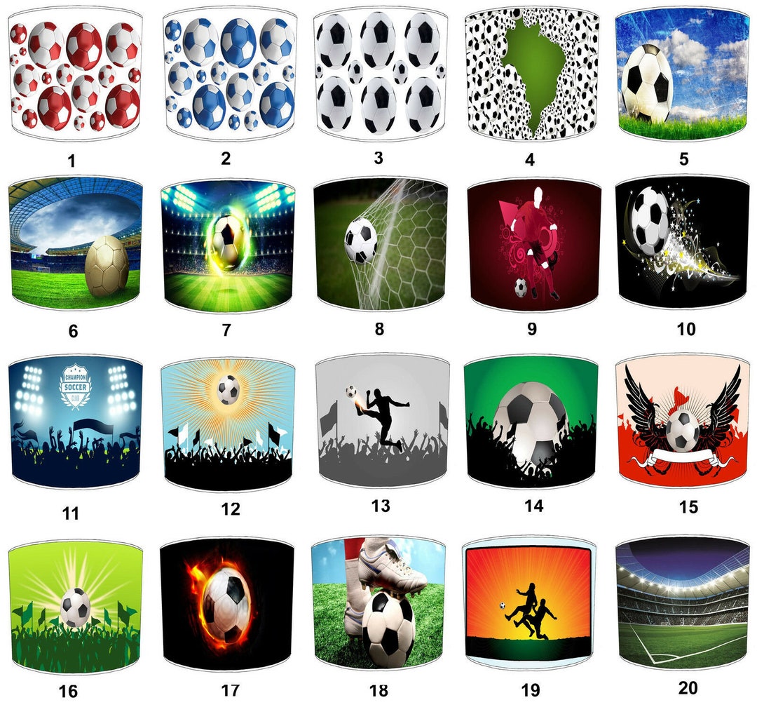 Premier League Football Drum Lampshade for Ceilng Light Pendant Table ...