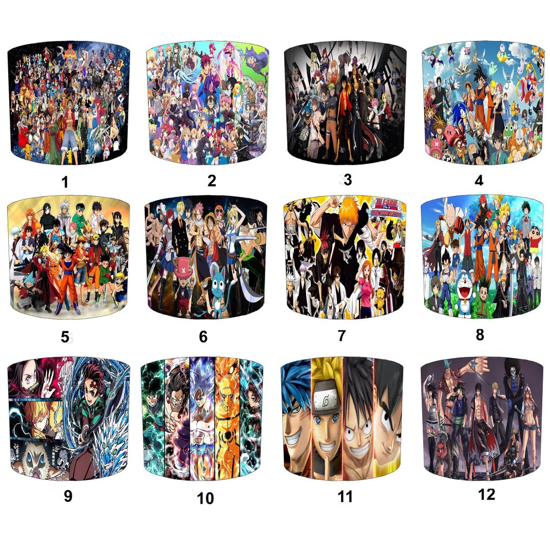 Japanese Anime Dragonball Manga Drum Lampshade for Ceiling Light ...