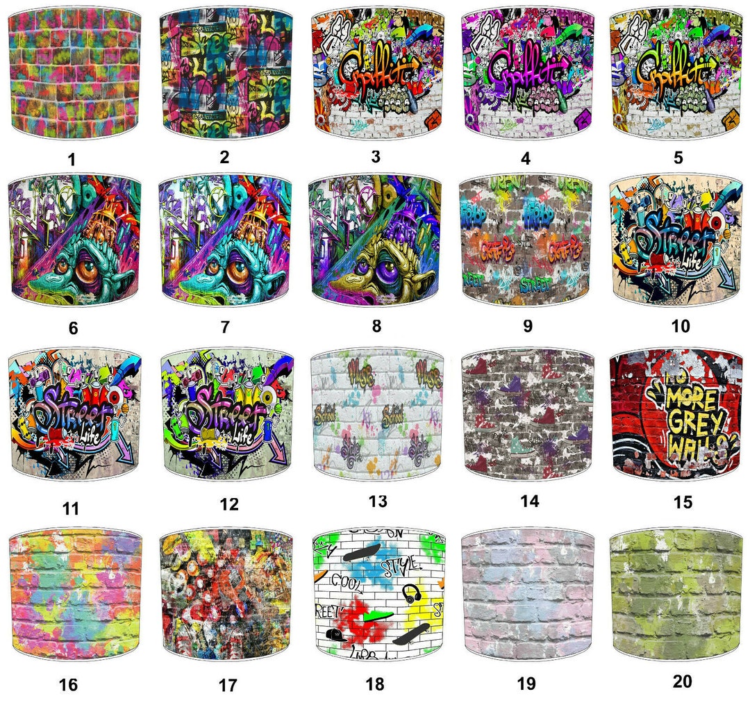 Graffiti Street Art Lamp Shades Bedspreads Quilts Duvets Wall Art ...