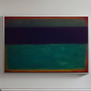 Rothko Horizontal Original Painting Large Canvas Modern Painting Wall ...