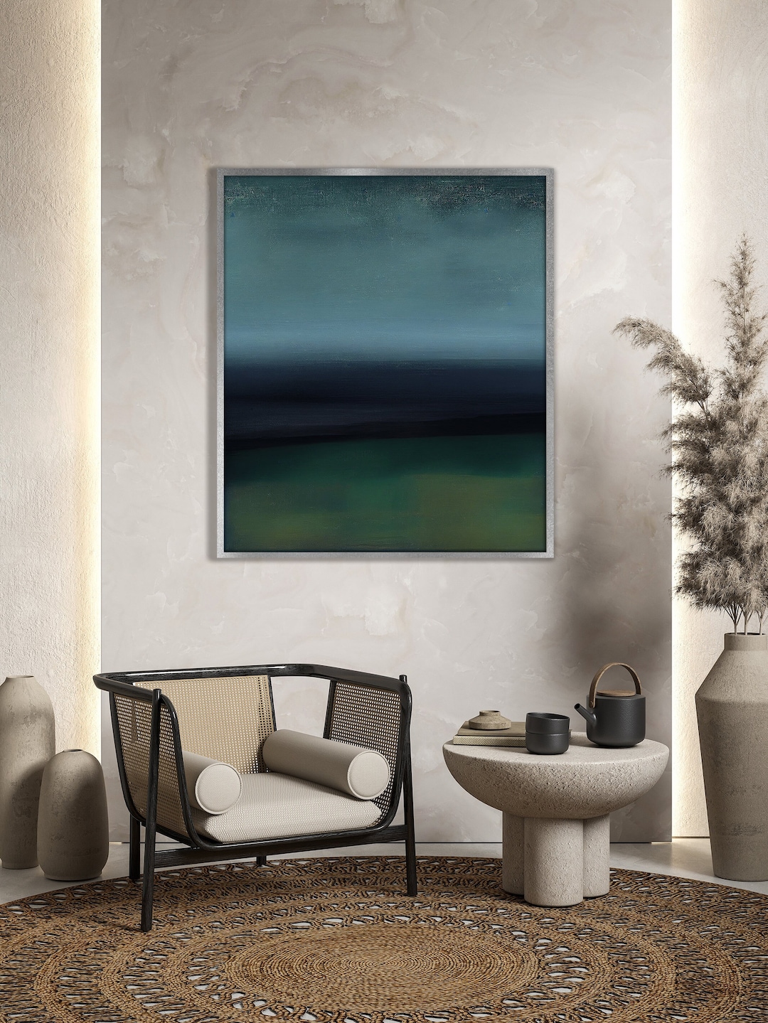 Abstract Canvas Art Color Block Painting Style Modern Abstraction ...