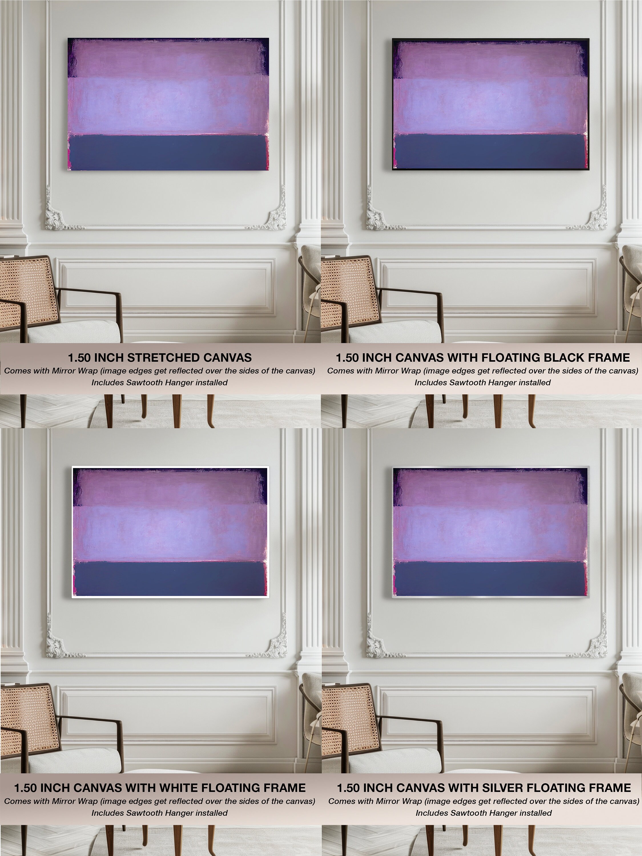 Abstract Canvas Art Color Block Painting Style Modern Abstraction ...