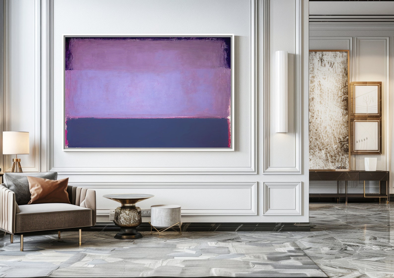 Abstract Canvas Art Color Block Painting Style Modern Abstraction ...