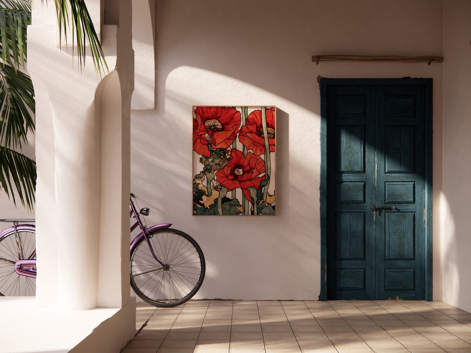 Red Poppy Wall Art of California State Flower Contemporary Art Digital ...