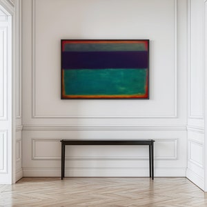 Rothko Horizontal Original Painting Large Canvas Modern Painting Wall ...