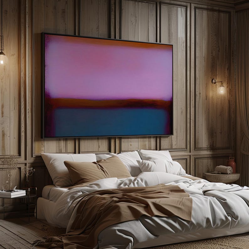 Abstract Canvas Art Color Block Painting Style Modern Abstraction ...