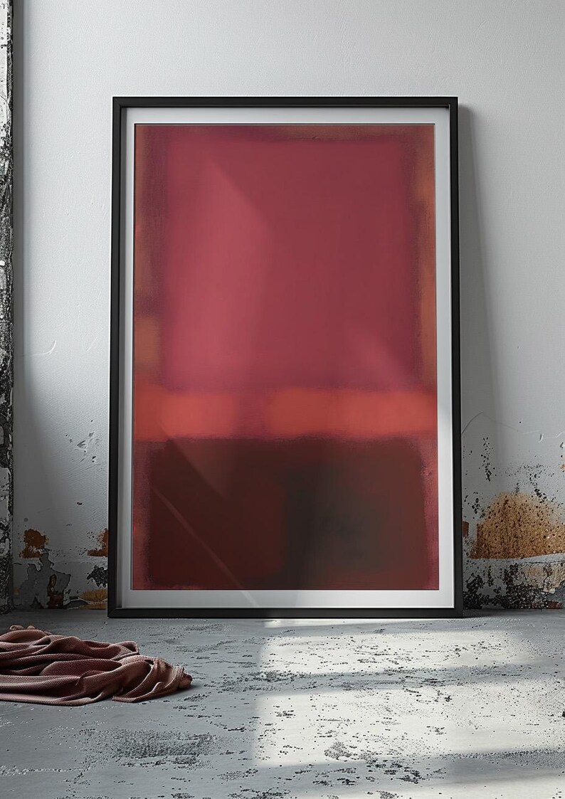 Rothko Original Abstract Painting Large Vertical Poster Modern Print ...