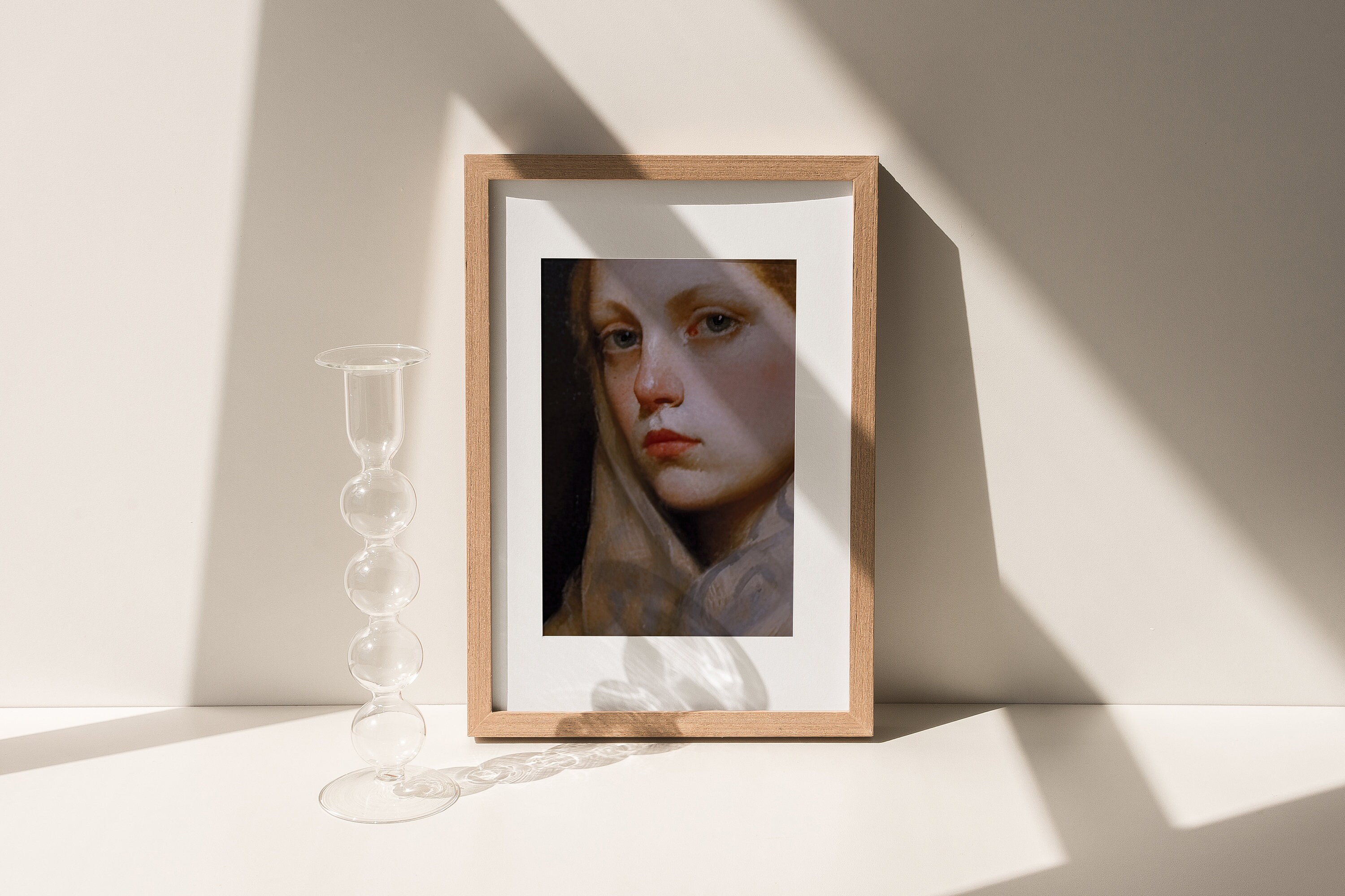 Portrait Painting Side Eye Female Moody Art Downloadable Printable Wall ...