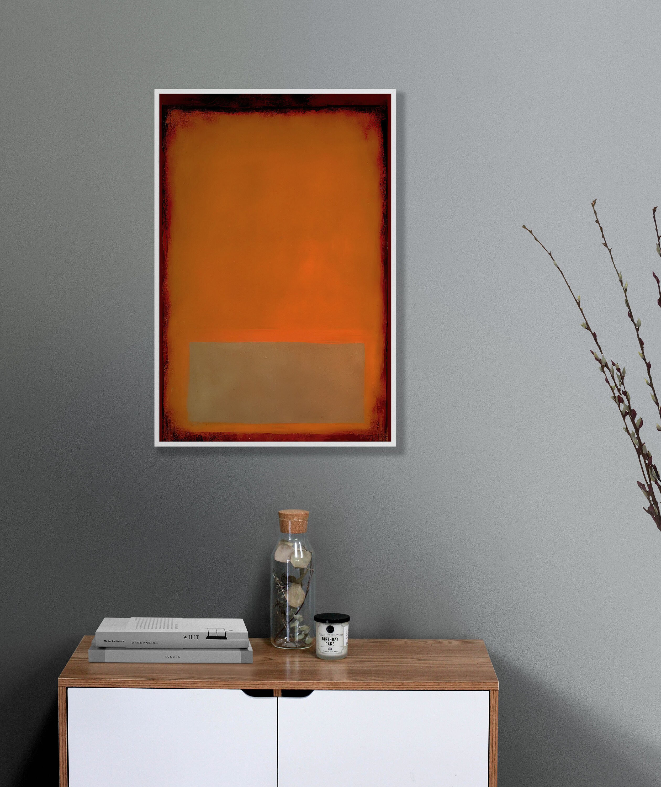 Rothko Original Abstract Painting Large Canvas Modern Oil Painting Wall ...