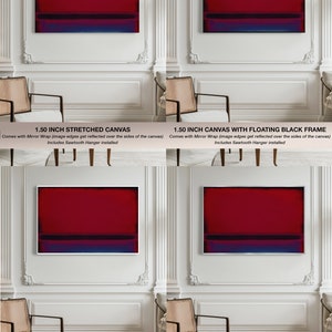 Rothko Horizontal Original Painting Large Canvas Modern Painting Wall ...