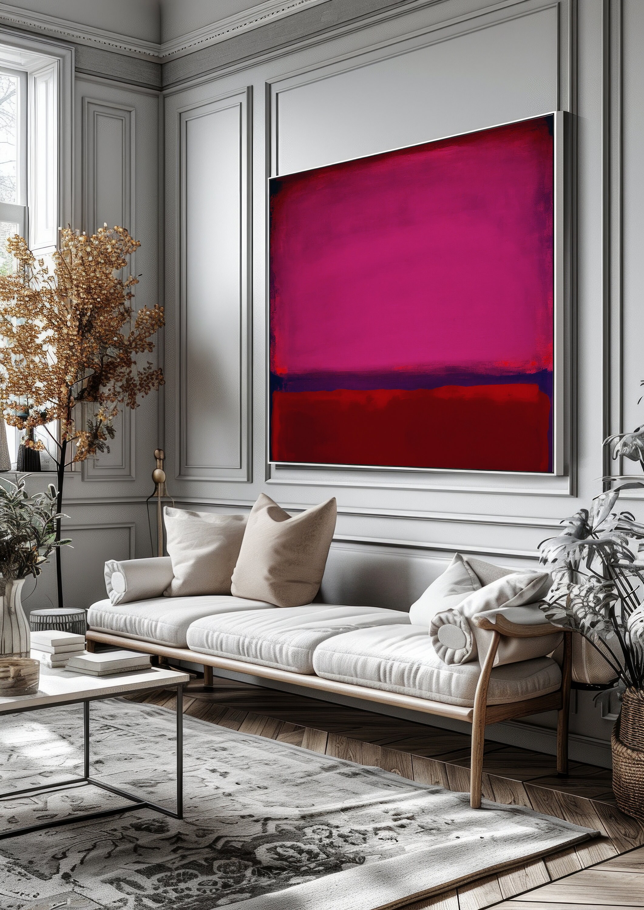 Rothko Horizontal Original Painting Large Canvas Modern Painting Wall ...