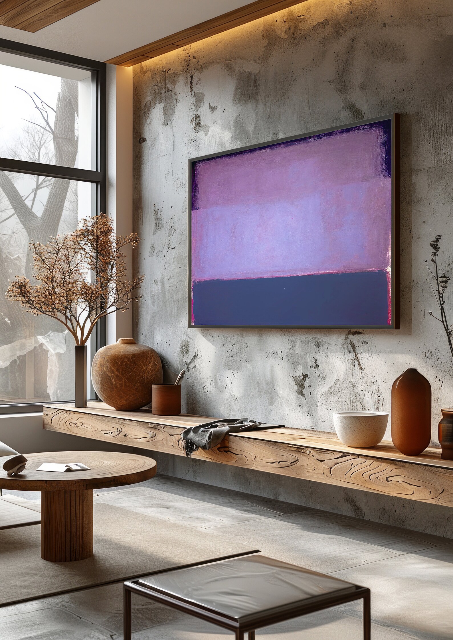 Abstract Canvas Art Color Block Painting Style Modern Abstraction ...