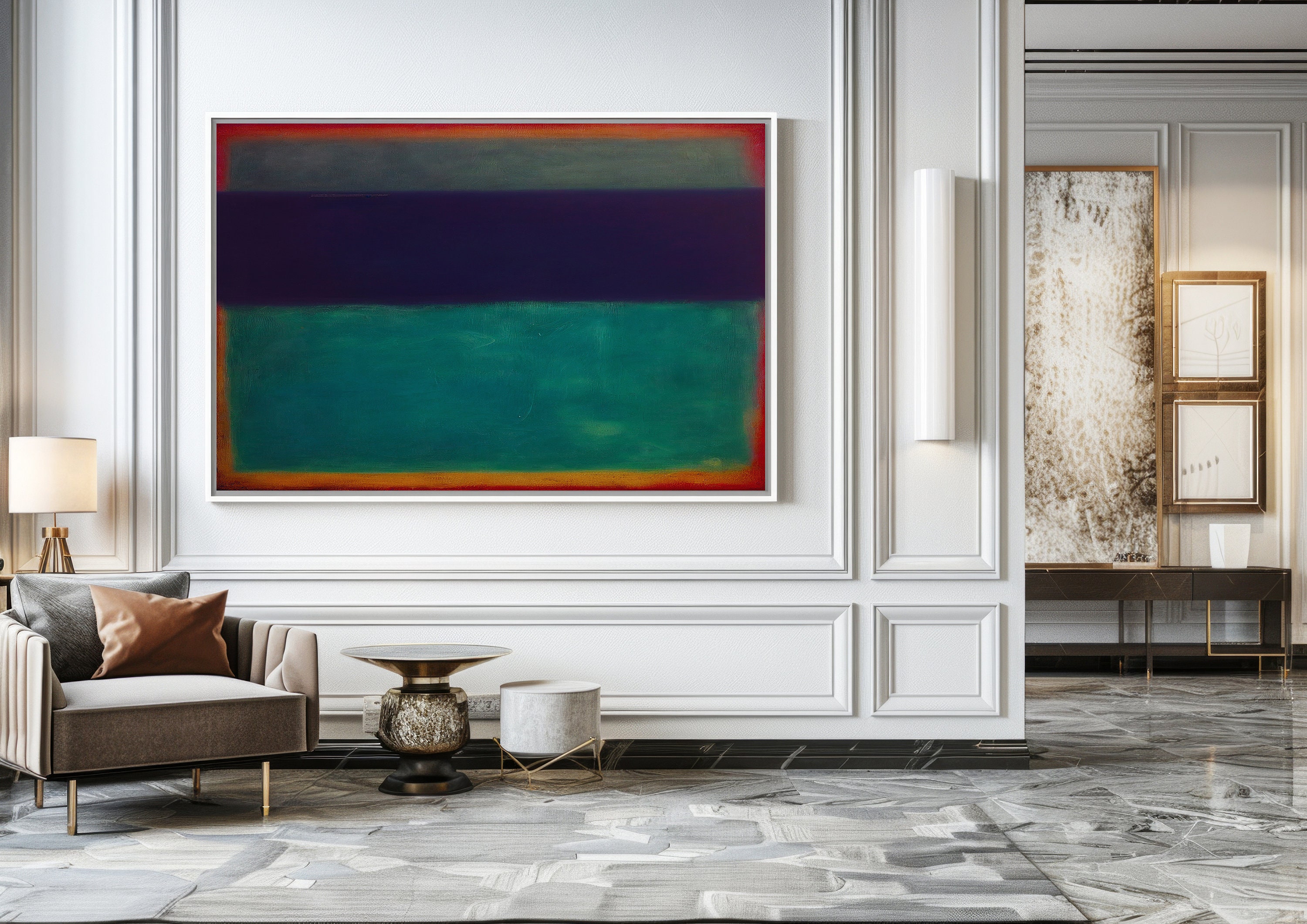 Rothko Horizontal Original Painting Large Canvas Modern Painting Wall ...